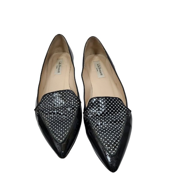 LK Bennett | Shoes | Lk Bennett Pointed Toe Career Flats Womens 39 Us 8 ...